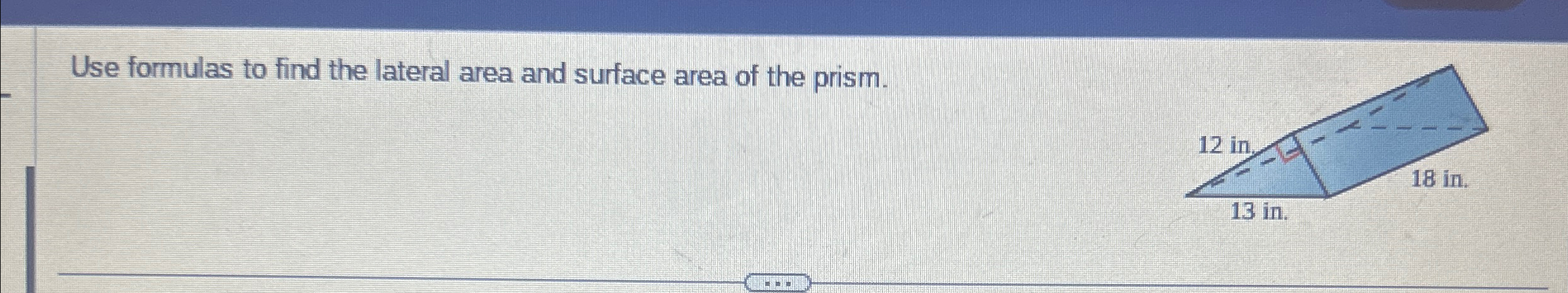 Solved Use formulas to find the lateral area and surface | Chegg.com