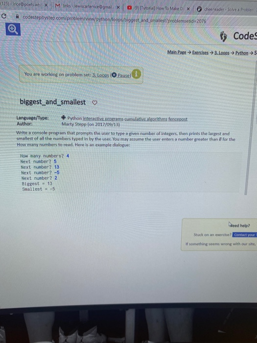 Solved (125) - Tricepoets.wh X M links - | Chegg.com