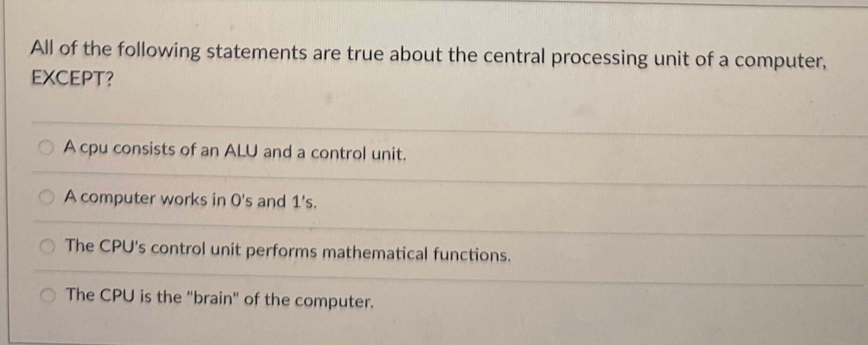 Solved All of the following statements are true about the | Chegg.com Solved All of the following statements are true about the | Chegg.com
