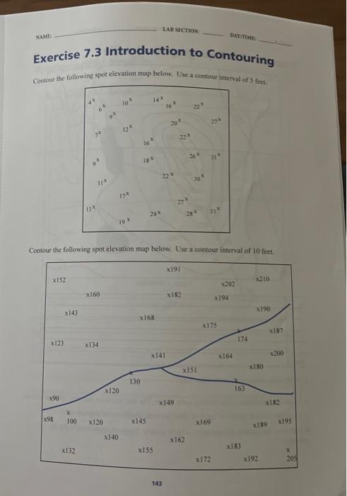 Solved Exercise 7.3 Introduction to Contouring Contour the | Chegg.com