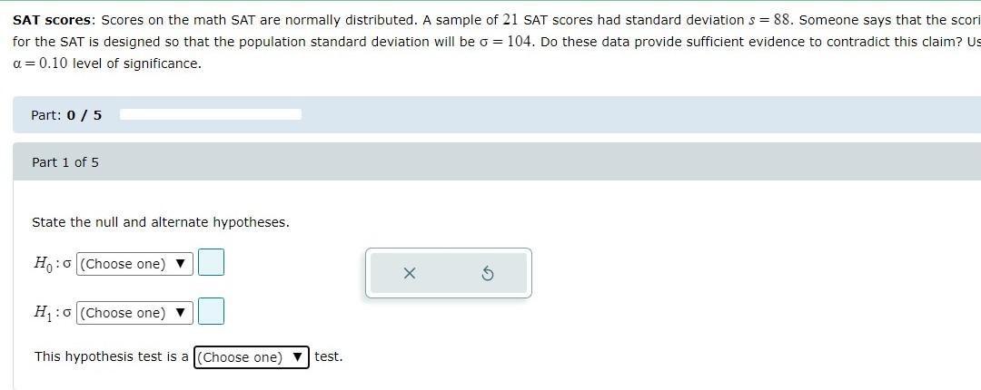 Solved SAT scores: Scores on the math SAT are normally | Chegg.com