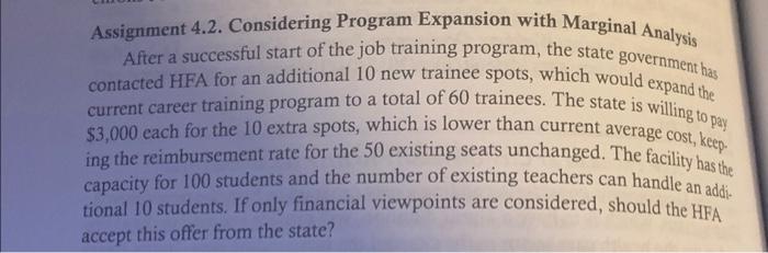 Solved Assignment 4.2. Considering Program Expansion with | Chegg.com