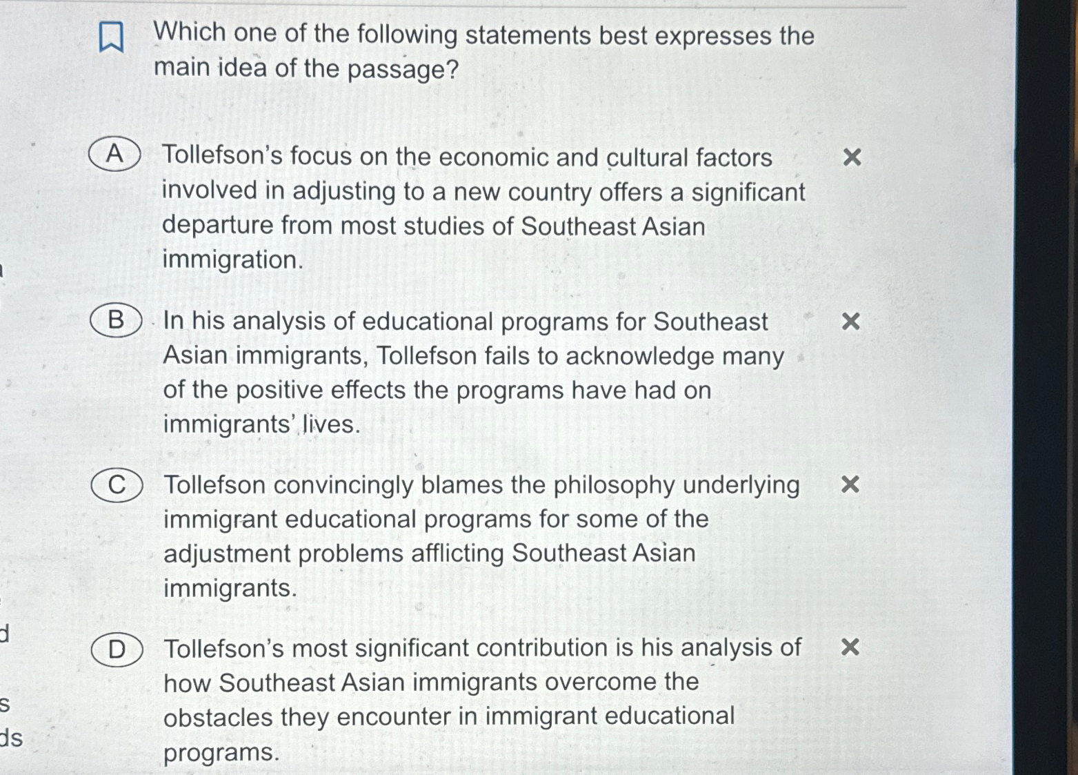 Solved Which one of the following statements best expresses | Chegg.com