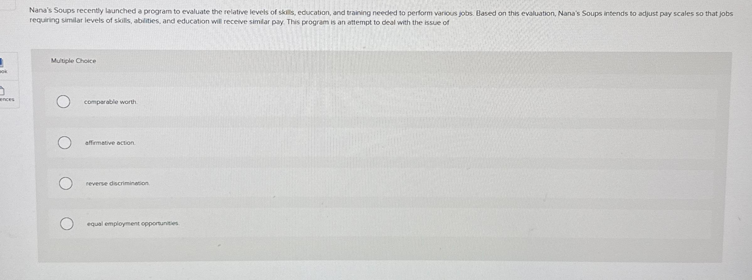 Solved requiring similar levels of skills, abilities, and | Chegg.com