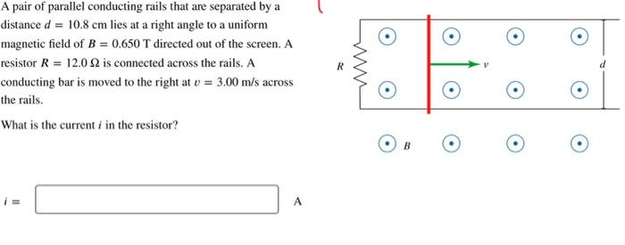 Solved A pair of parallel conducting rails that are | Chegg.com