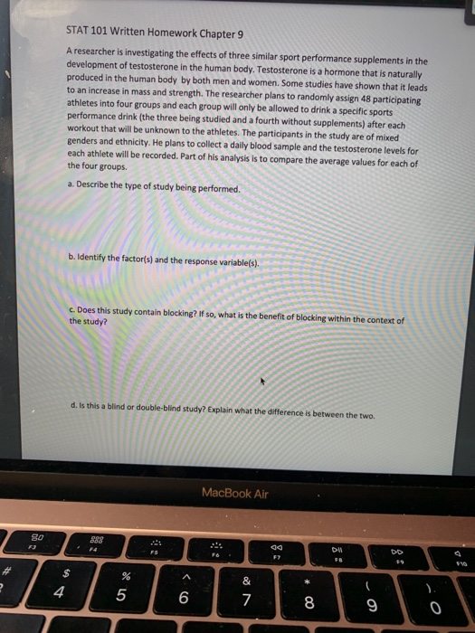 Solved STAT 101 Written Homework Chapter 9 A researcher is | Chegg.com