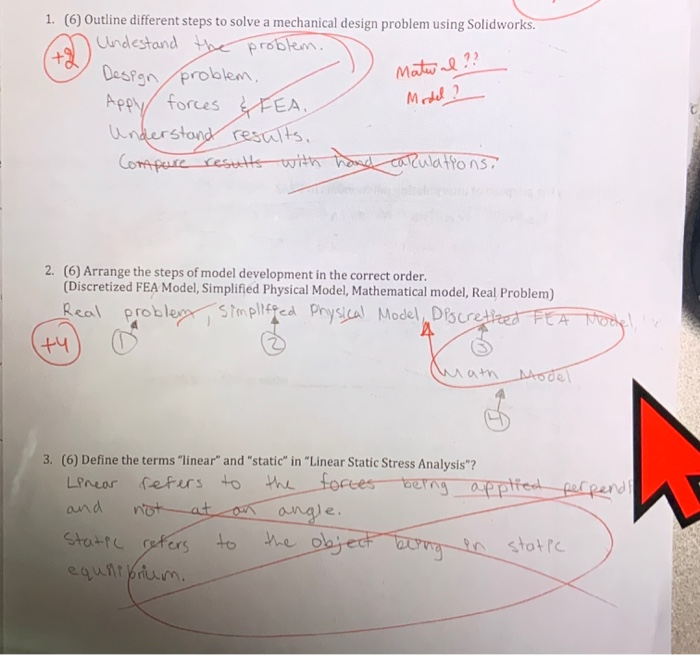 Solved what are the correct answers tot he following Finite | Chegg.com