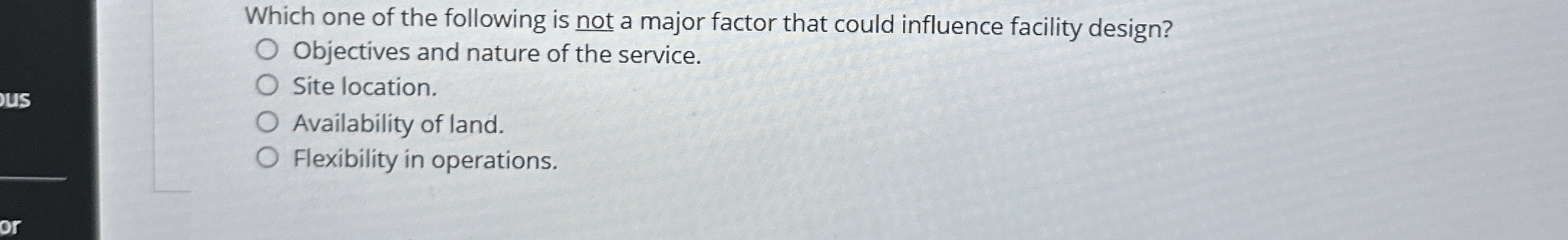 Solved Which one of the following is not a major factor that | Chegg.com