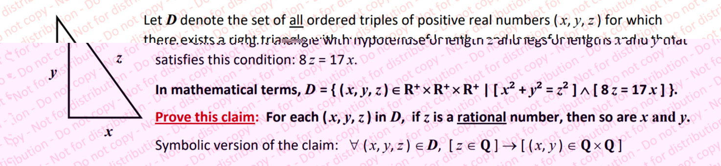 Solved Let D ﻿denote the set of all ordered triples of | Chegg.com