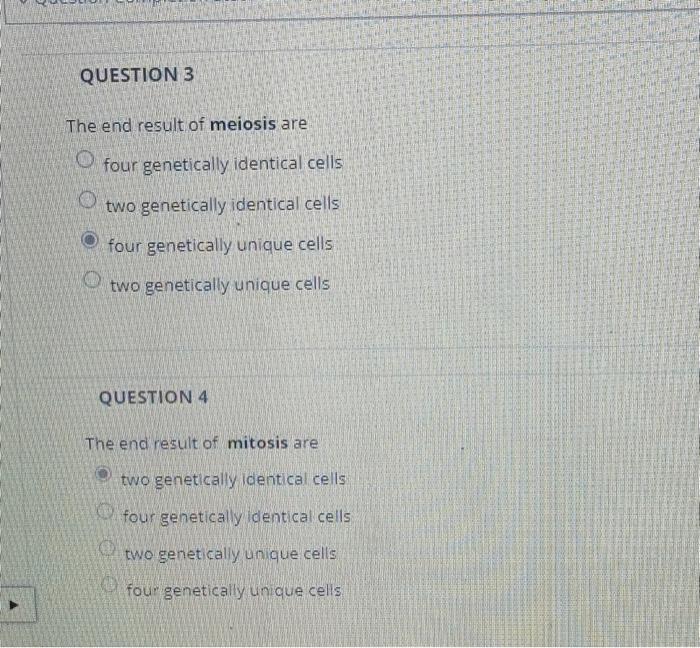 Solved Both mitosis and meiosis are preceded by cytokinesis | Chegg.com