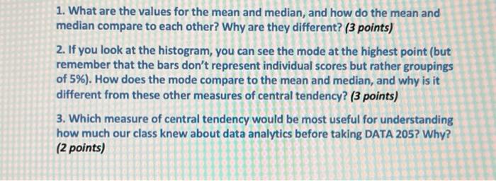 Solved Exercise 3: Mean, Median, and Mode (8 points) In this | Chegg.com
