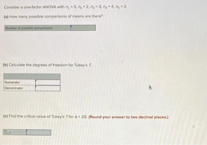 Solved Consider a one-factor ANOVA with | Chegg.com