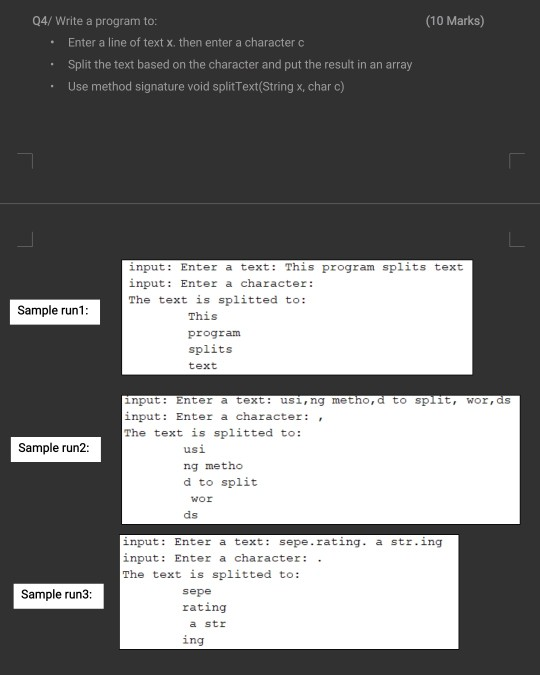 Solved (10 Marks) Q4/ Write a program to: Enter a line of | Chegg.com