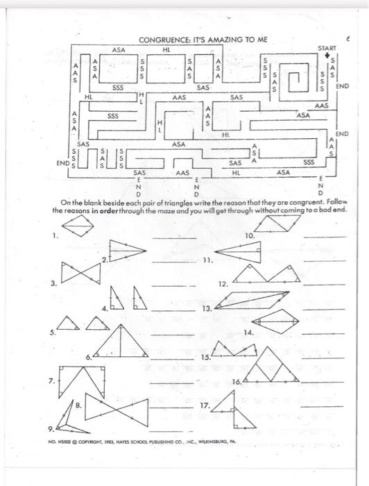 Solved CONGRUENCE: IT'S AMAZING TO ME ASA HL START 4.