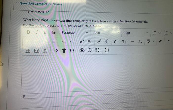 Solved What is the Big-O worst-case time complexity of the | Chegg.com