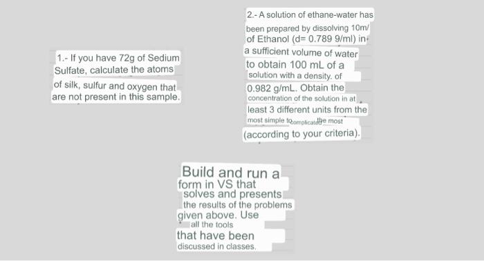 Using The Visual Studio program.you can use "TextBox" | Chegg.com