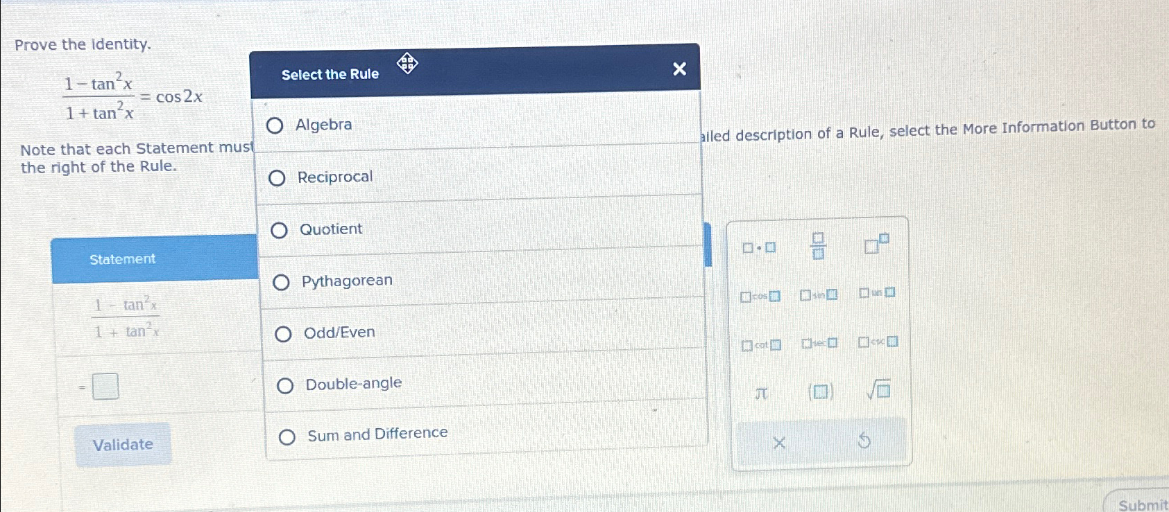 Solved Prove the Identity,Submit | Chegg.com