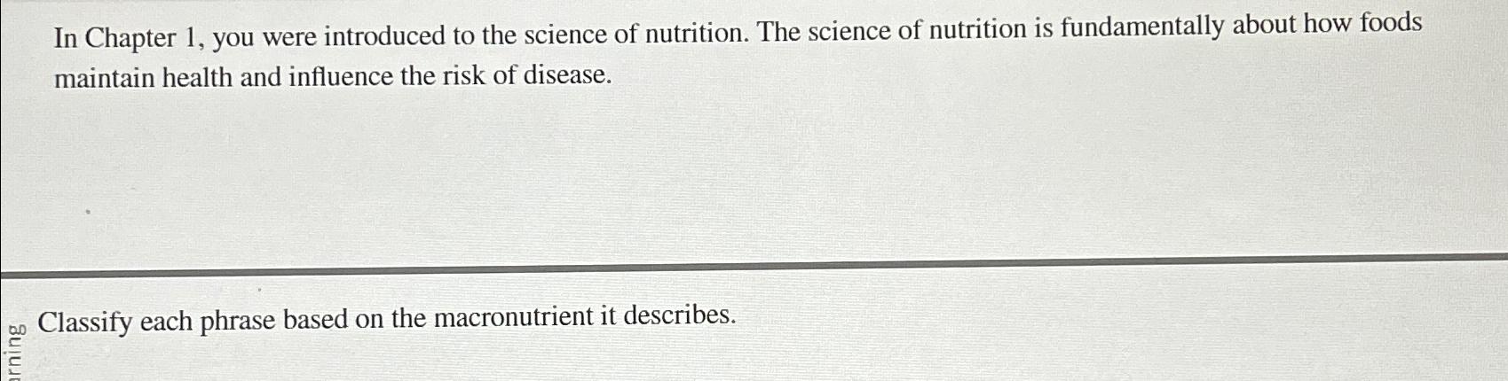 Solved In Chapter 1, ﻿you were introduced to the science of | Chegg.com