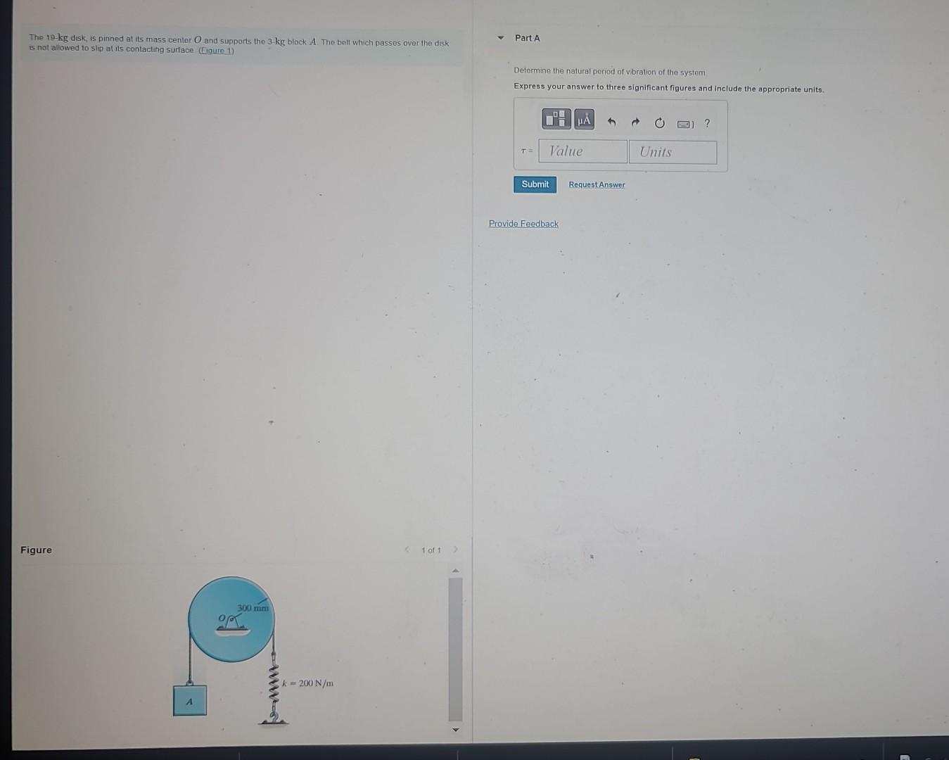 Solved The 19−kg disk, is pinned at its mass center O and | Chegg.com