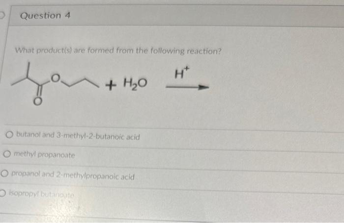 Solved What product(s) are formed from the following | Chegg.com