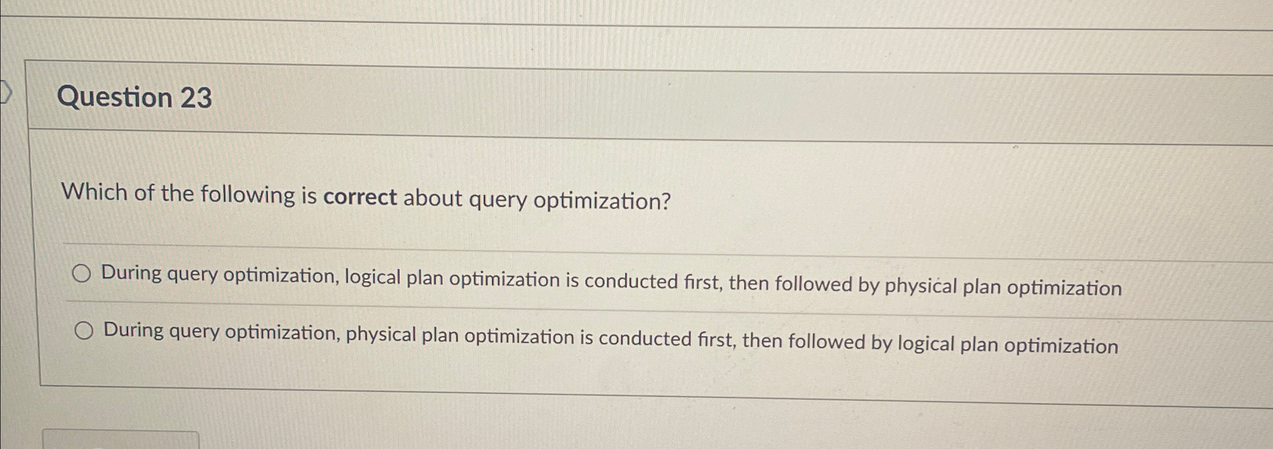 Solved Question 23Which of the following is correct about | Chegg.com