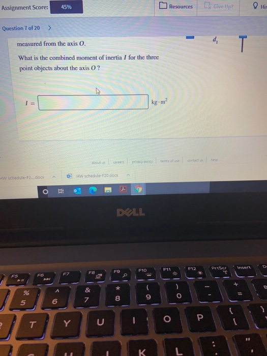 Solved Chapter 8 Homewor Aaron Abreu nda-PHY 2053 - Fall20 - | Chegg.com