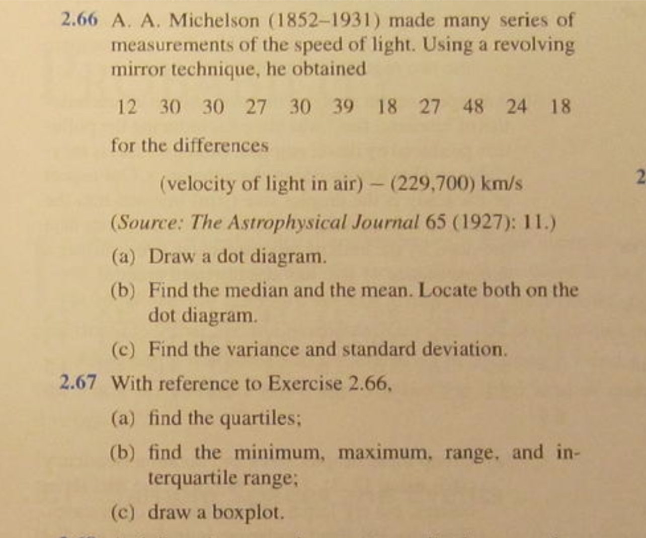 Solved 2.67 ﻿With reference to Exercise 2.66,(a) ﻿find the | Chegg.com