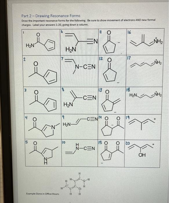Solved can someone help me draw resonance structure with all | Chegg.com
