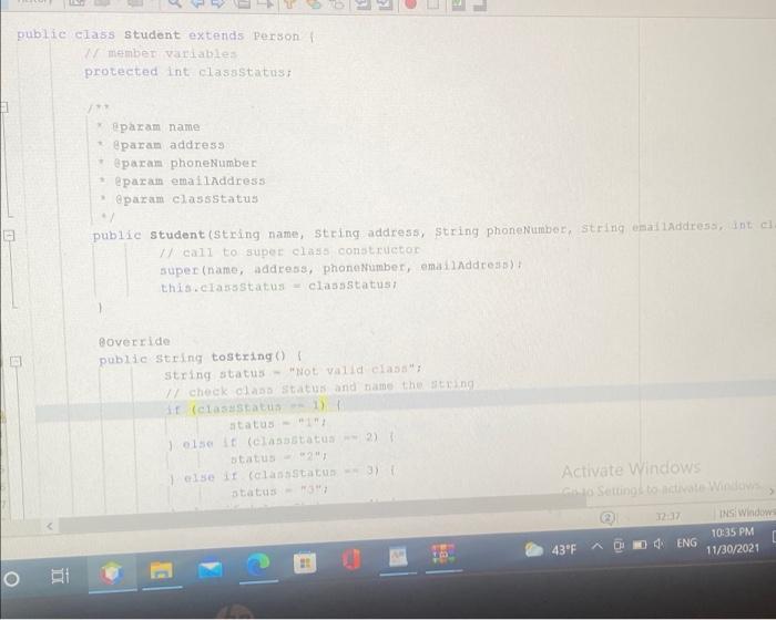 Solved 1. Inheritance - Abstract Classes and Polymorphism | Chegg.com