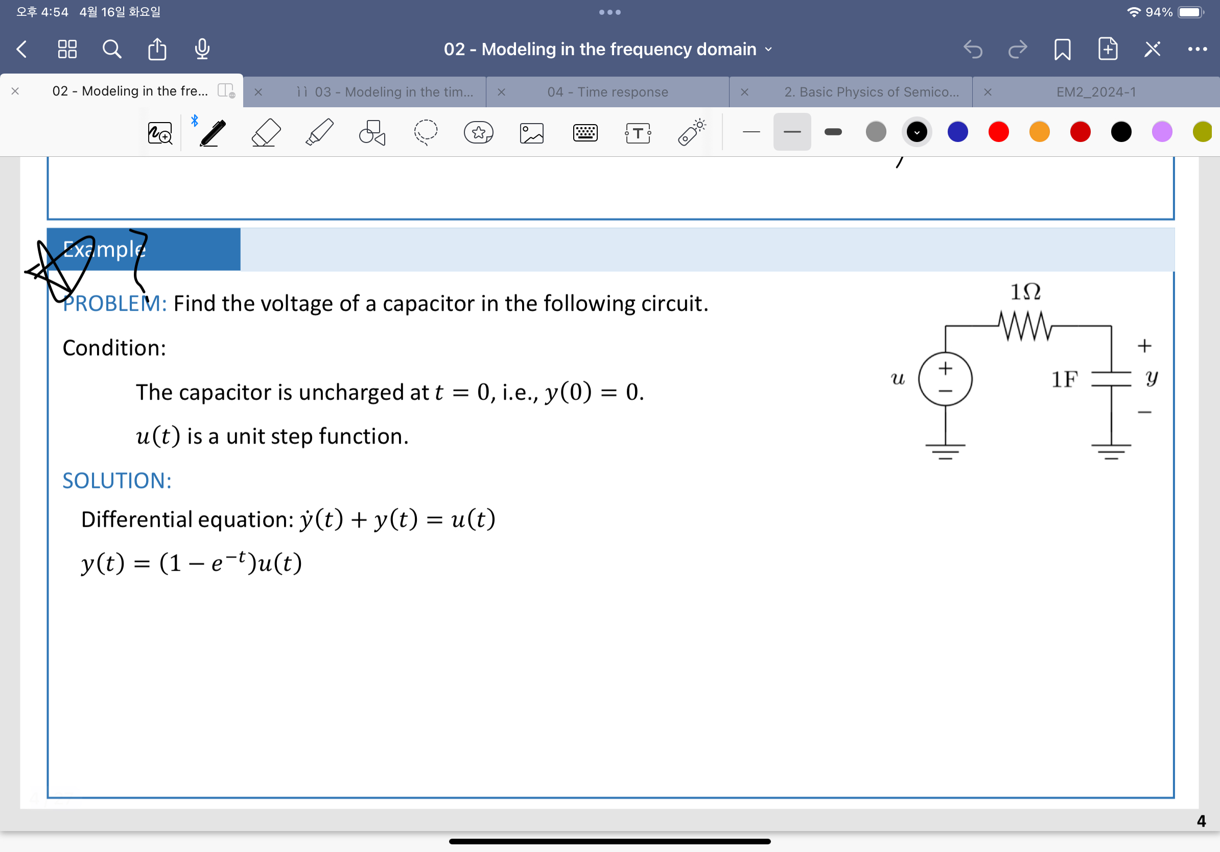 Solved Condition:The capacitor is uncharged at t=0, | Chegg.com