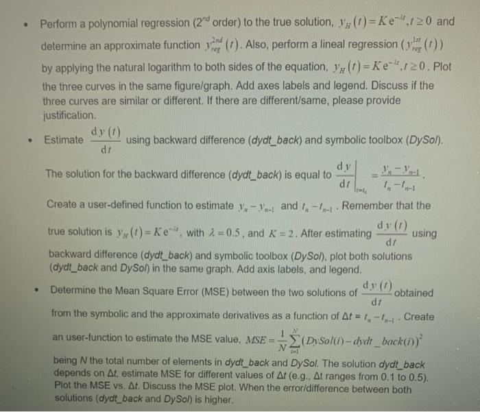 in matlab please, for all parts. you can take your | Chegg.com