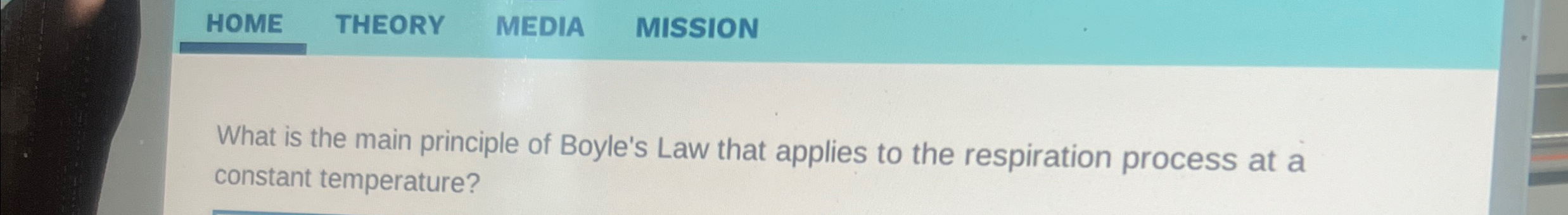Solved HOMETHEORYMEDIAMISSIONWhat is the main principle of | Chegg.com