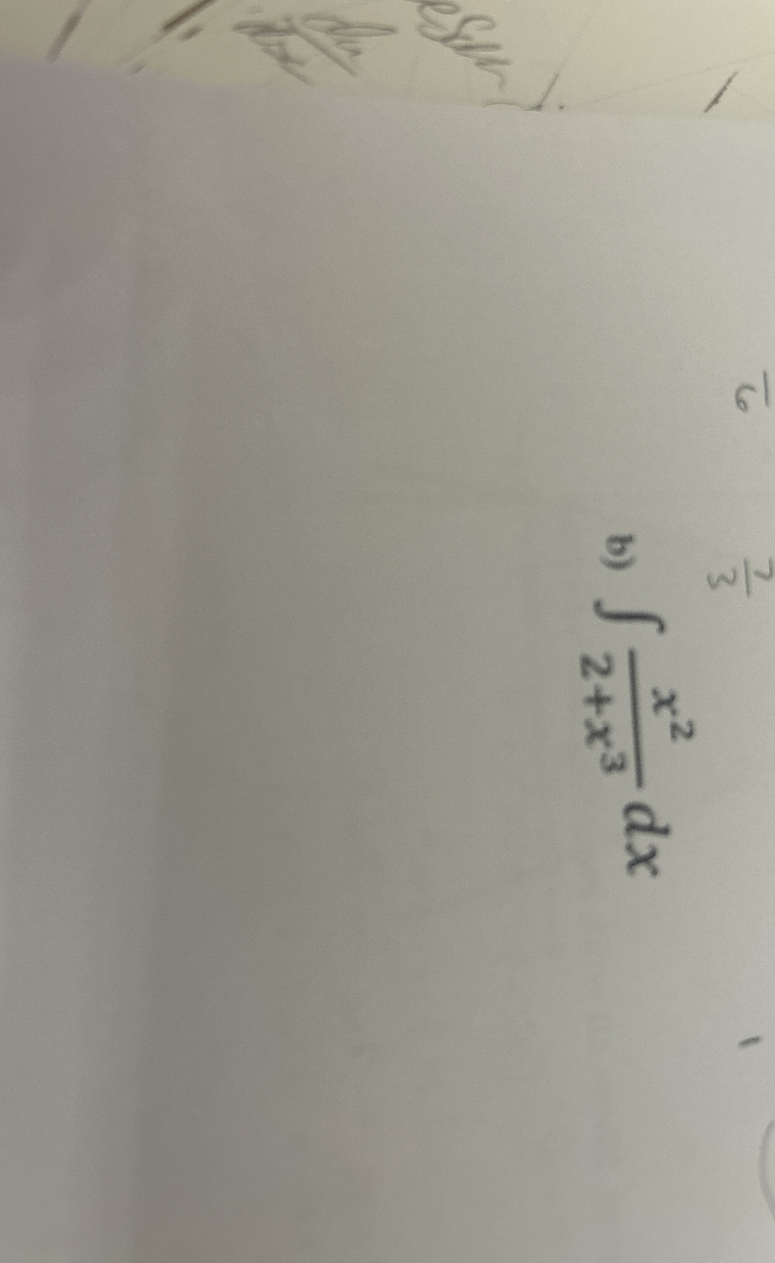 Solved Find Anti Derivative Ith Working Out ∫﻿﻿x22 X3dx