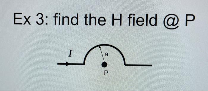 Solved Ex 3: find the H field @ P | Chegg.com