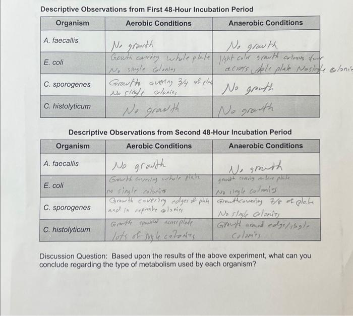 Descriptive Observations from First 48-Hour | Chegg.com
