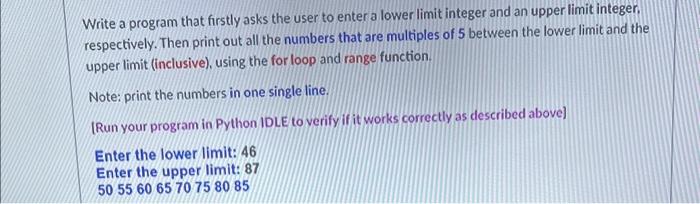 Solved Write a program that firstly asks the user to enter a | Chegg.com