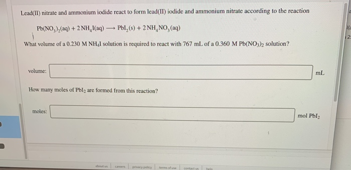 Solved A student needs to dilute a 0.38 M Pb(NO), solution | Chegg.com