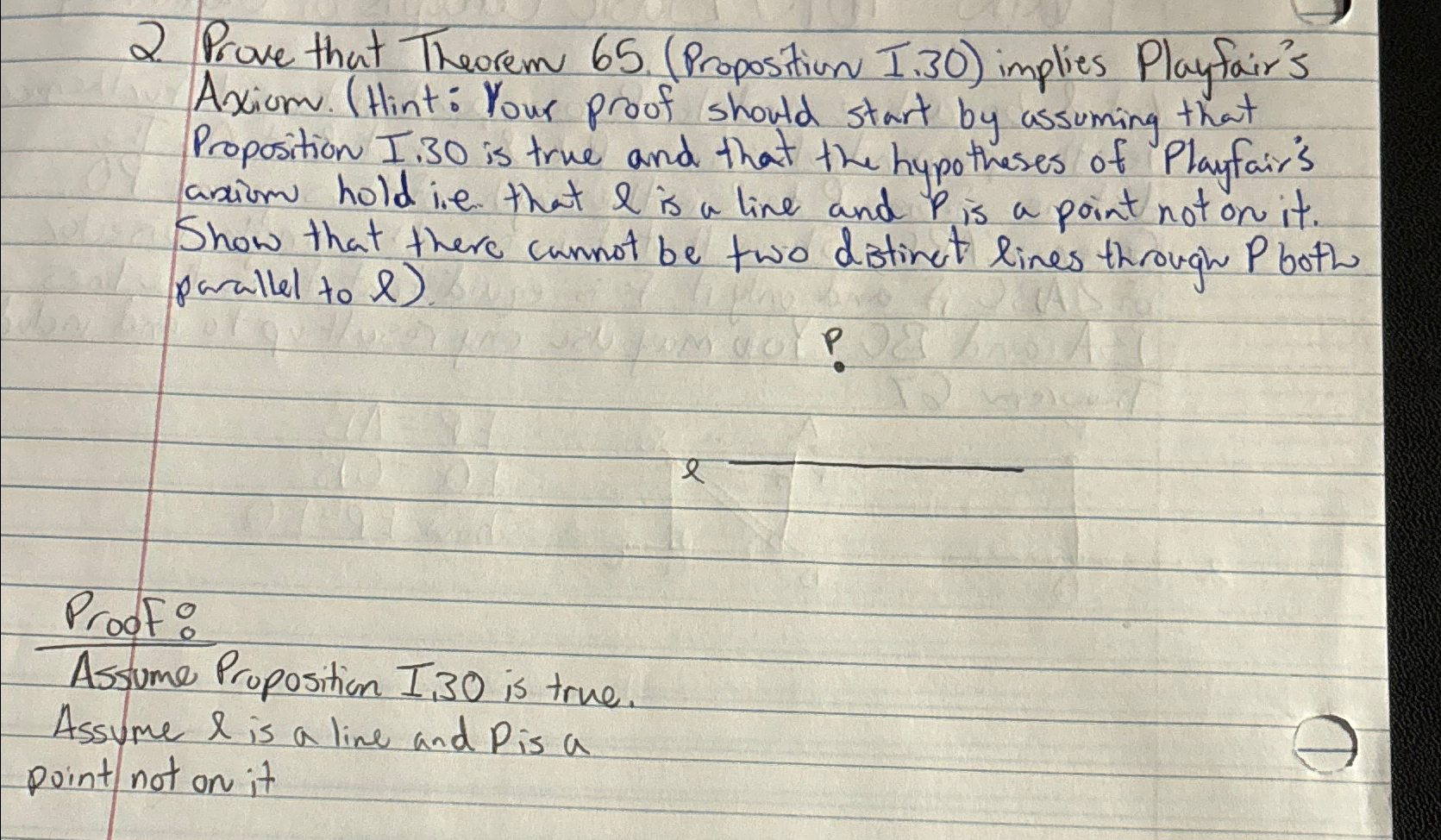 Solved Prove that Theorem 65. (Proposition I.30) ﻿implies | Chegg.com