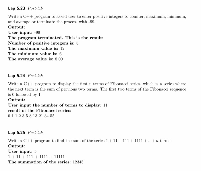 Solved Lap 51 Pre Lab Write A C Program That Asks The