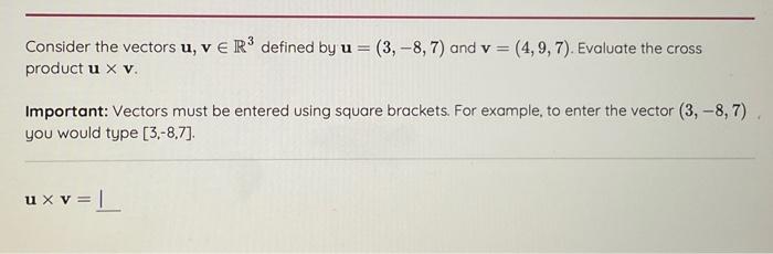 Solved Consider the vectors \\( \\mathbf{u}, \\mathbf{v} | Chegg.com