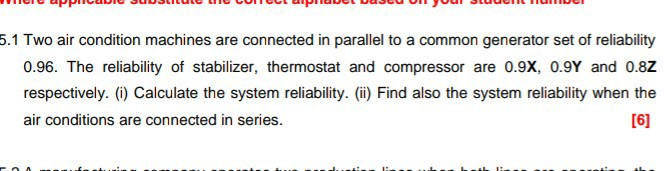Solved 5.1 Two air condition machines are connected in | Chegg.com