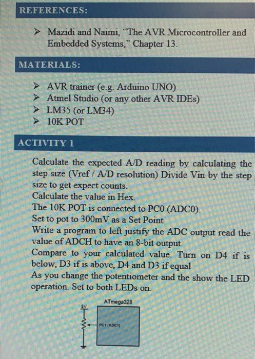 Solved Do Activity 1. Complete all the calculations and | Chegg.com