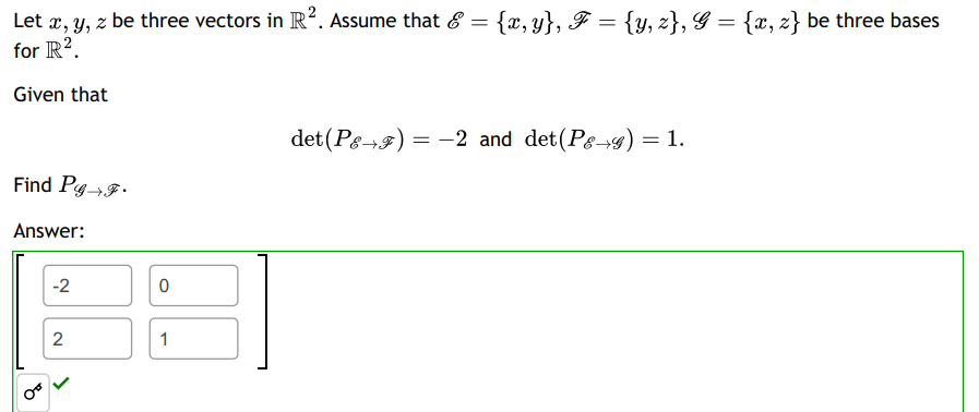 Solved Let x,y,z ﻿be three vectors in R2. ﻿Assume that | Chegg.com
