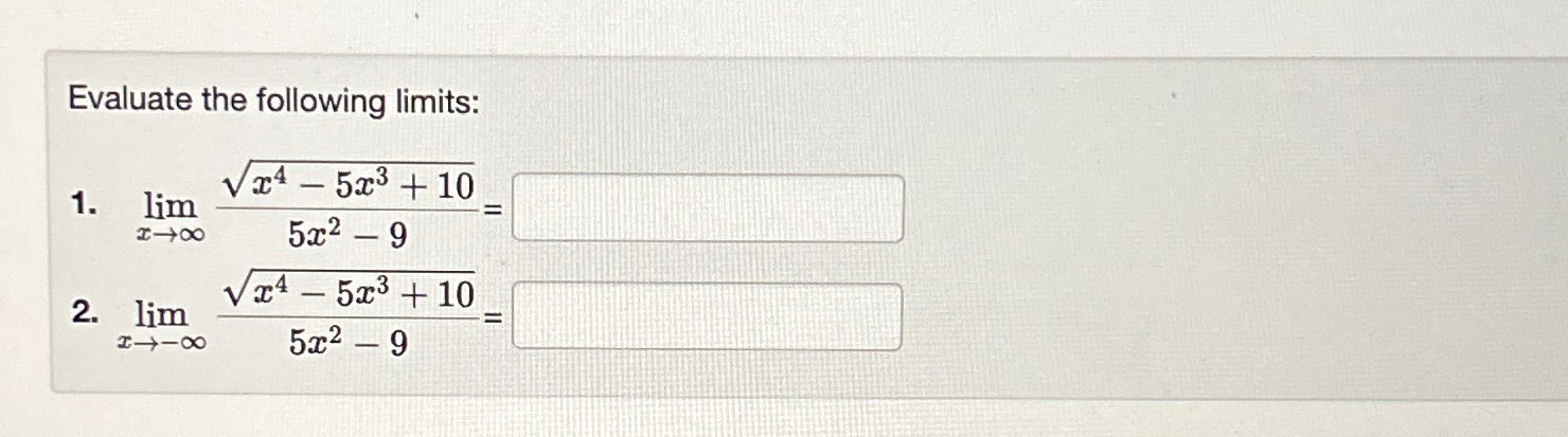 Solved Evaluate the following | Chegg.com