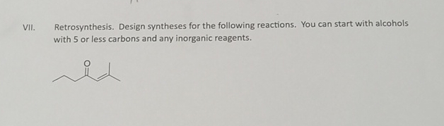 Solved Retrosynthesis. Design syntheses for the following | Chegg.com