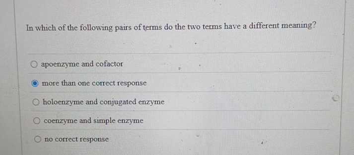 Solved In which of the following pairs of terms do the two | Chegg.com