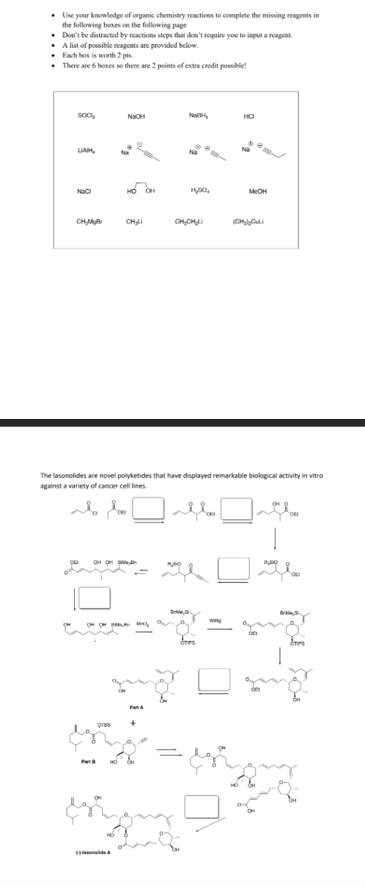 Solved Use your knowledge of organic chemistry reactions to | Chegg.com