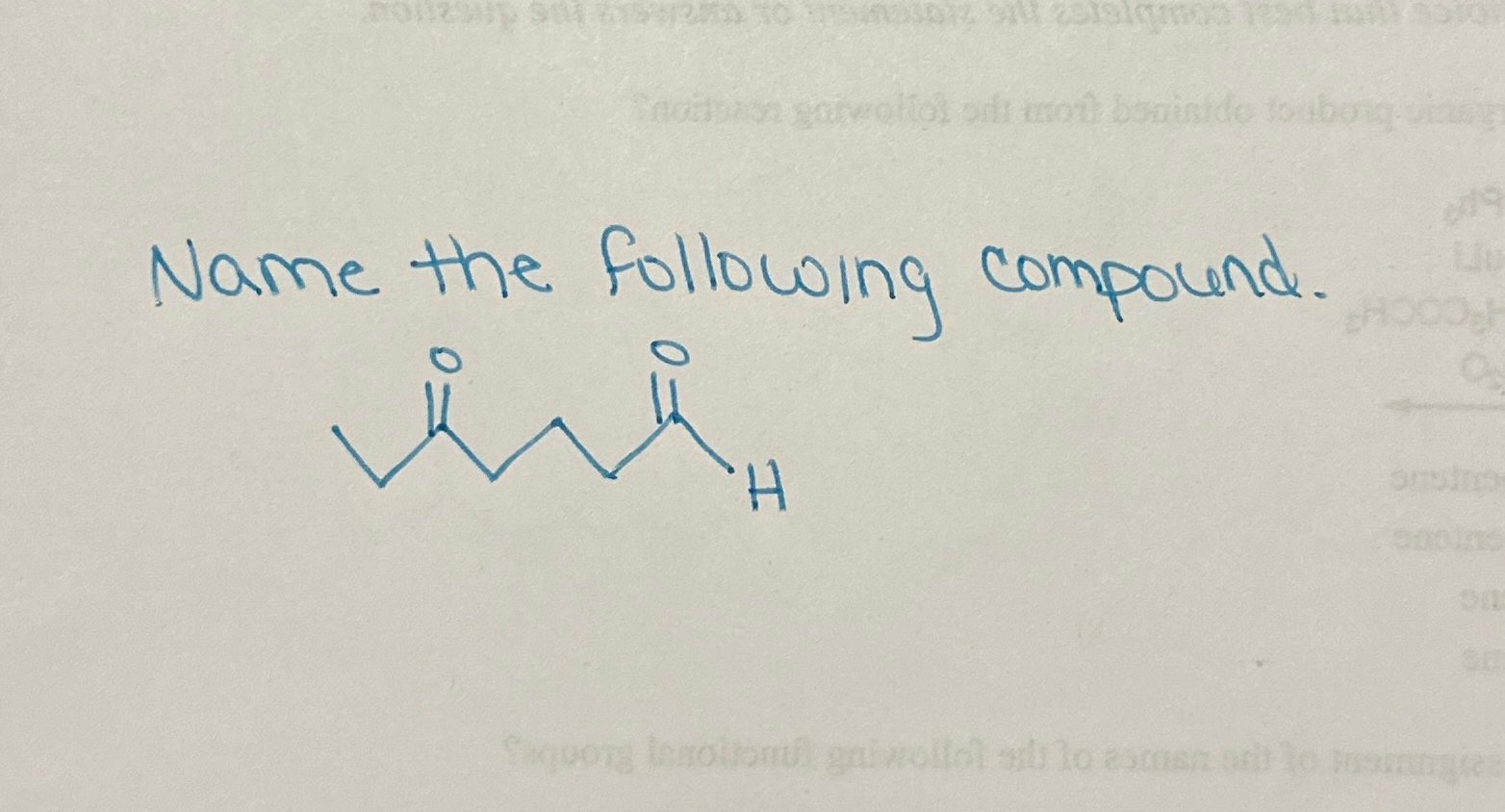 Solved name for the following compound.Name the following | Chegg.com
