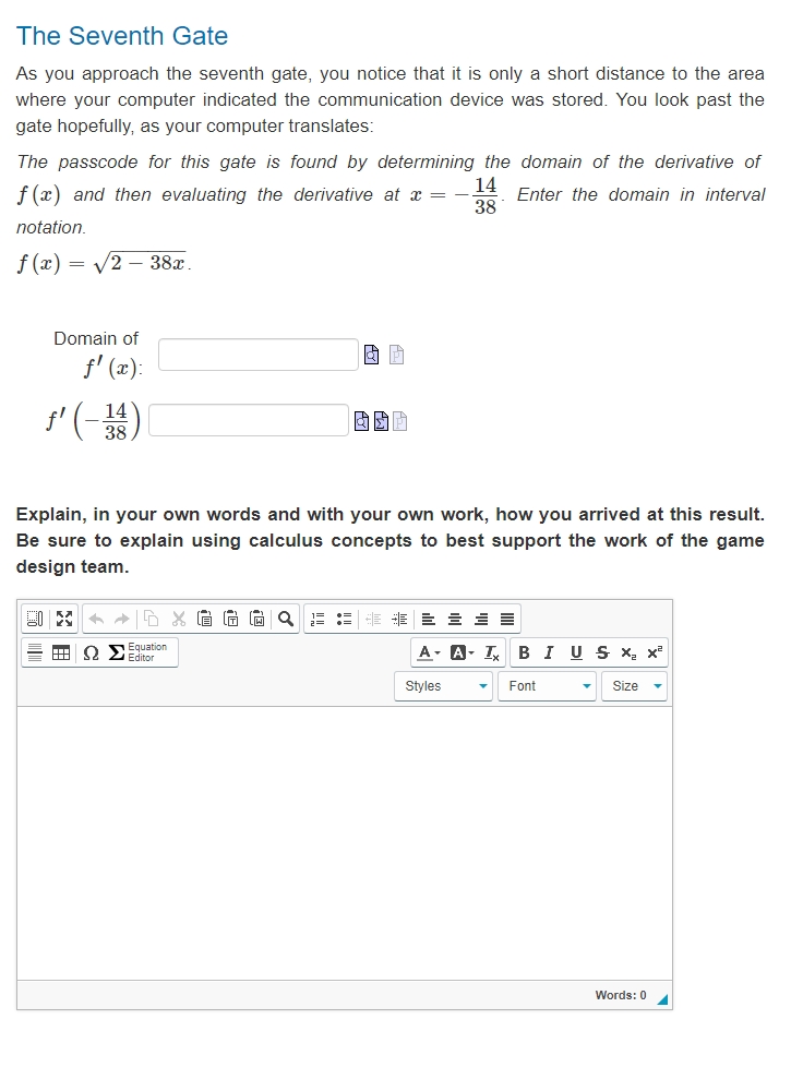 Solved The Seventh GateAs you approach the seventh gate, you | Chegg.com