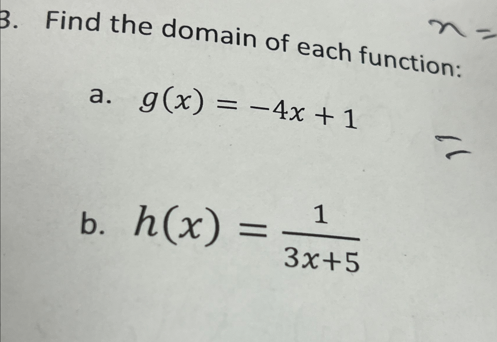 Solved Find the domain of each | Chegg.com